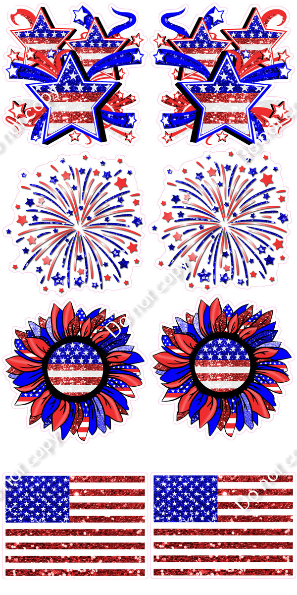 8 pc Independence Day Set| Sign Swag USA
