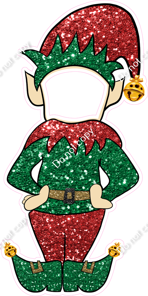 Light Skin Tone Elf Face Cutout| Sign Swag USA