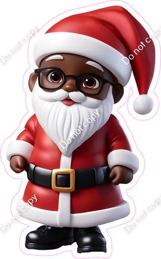 Dark Skin Tone Santa 1| Sign Swag USA