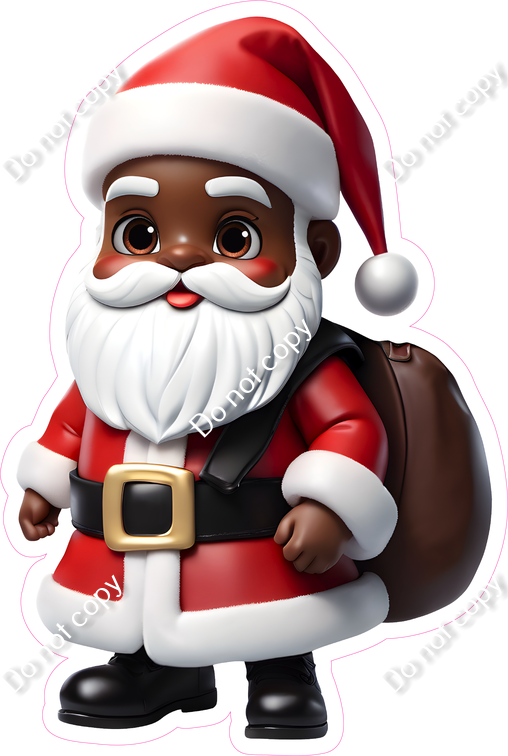 Dark Skin Tone Santa 6 w/ Variants| Sign Swag USA