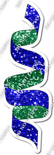 Blue & Green Streamer - Style 1| Sign Swag USA