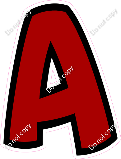 BB 23.5" Individuals - Flat Crimson| Sign Swag USA