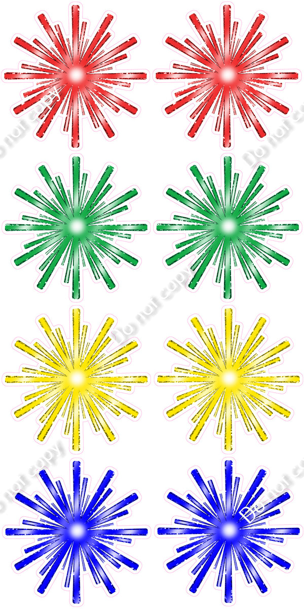8 pc Firework Set Flair-hbd0875| Sign Swag USA