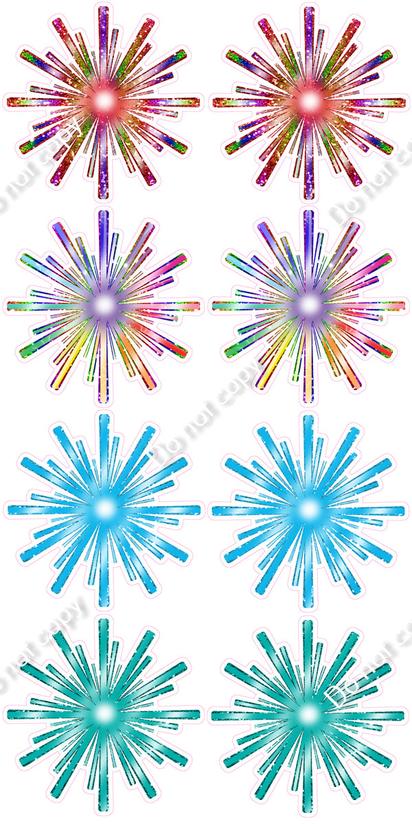 8 pc Firework Set Flair-hbd0878| Sign Swag USA