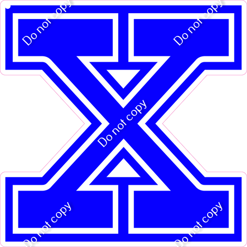 18" Greek Individual Flat Blue - Alphabet Pieces| Sign Swag USA