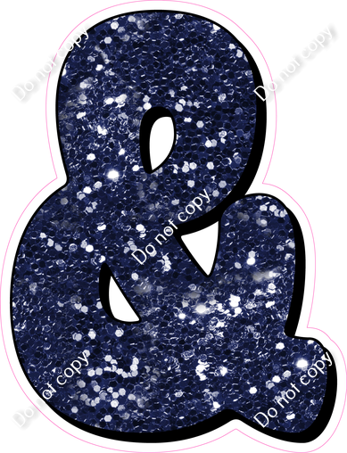 HP 23.5" Individuals - Navy Blue Sparkle| Sign Swag USA