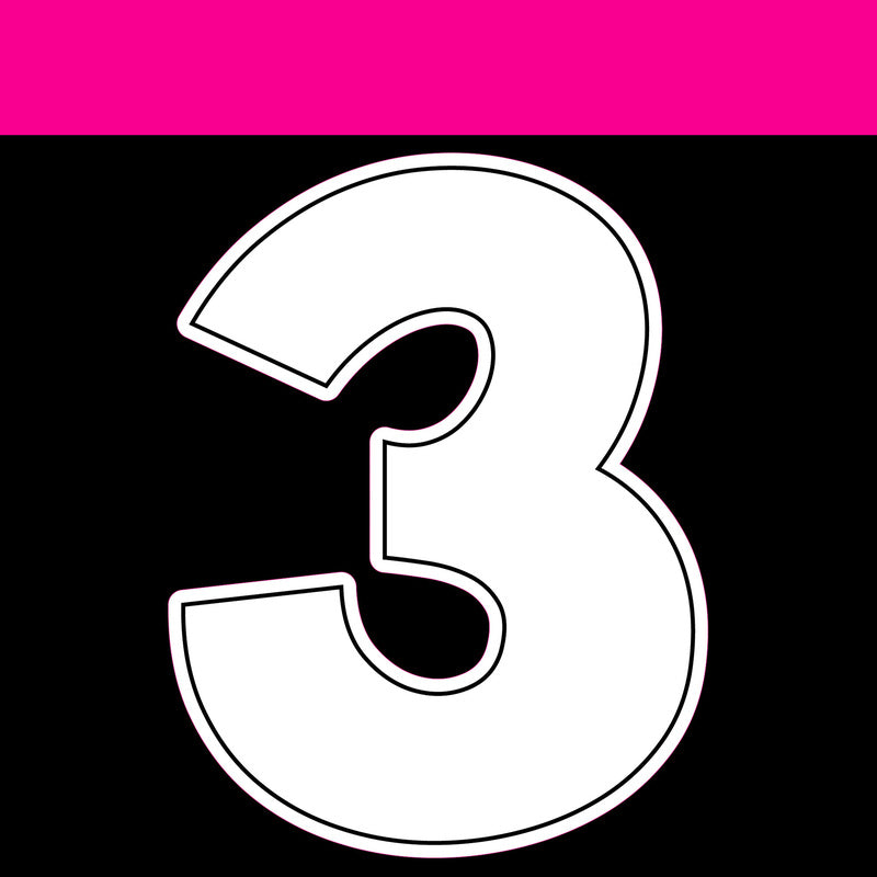 Flat - 12" KG 43 pc Number Sets| Sign Swag USA