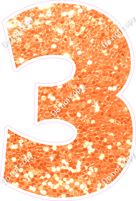30" Individuals - Amber Sparkle| Sign Swag USA