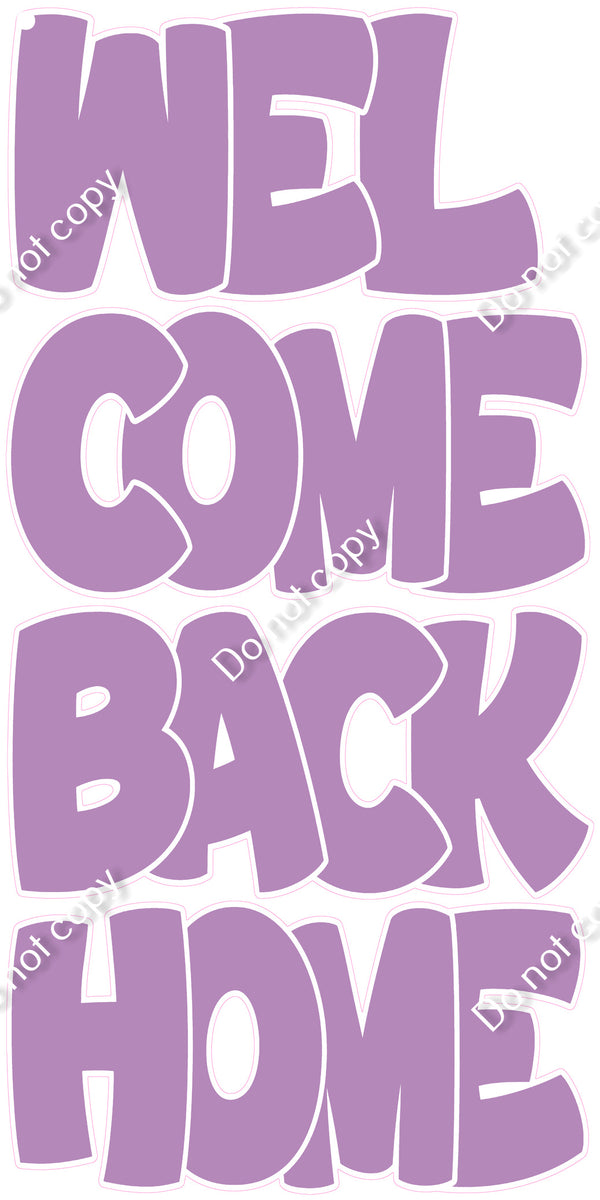 4 pc BB - Flat Lavender EZ Welcome Back Home| Sign Swag USA