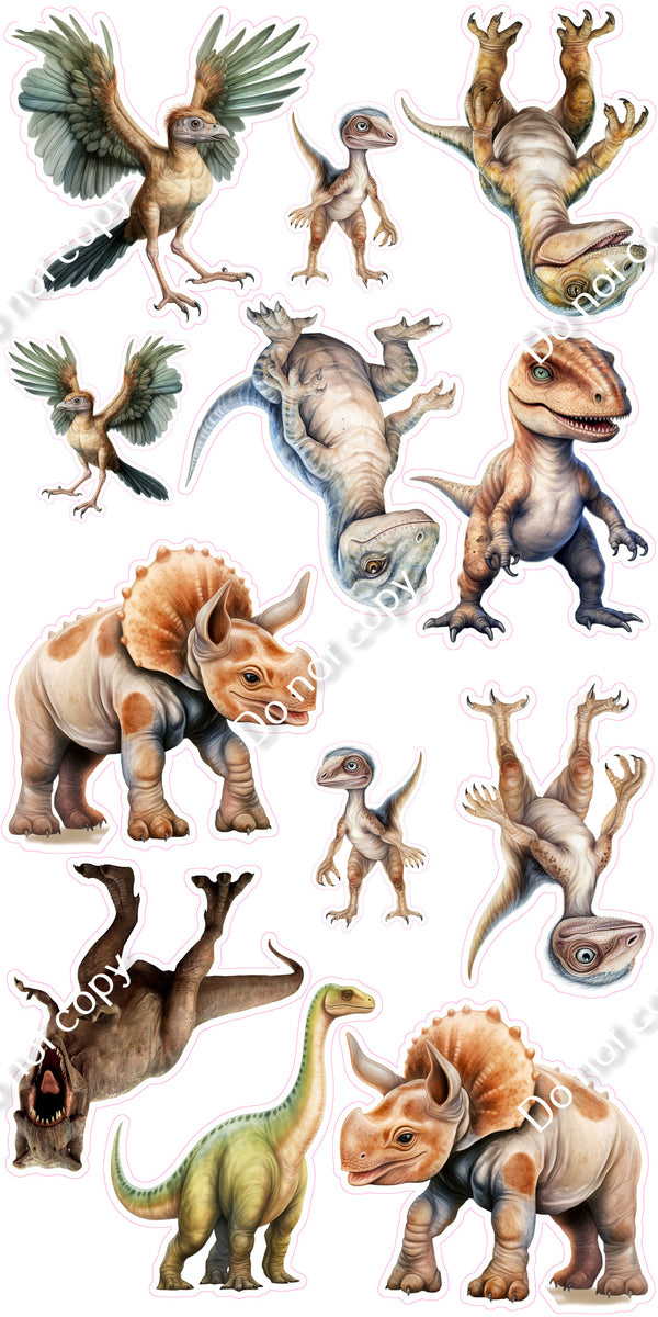 12 pc Dinosaur Set| Sign Swag USA