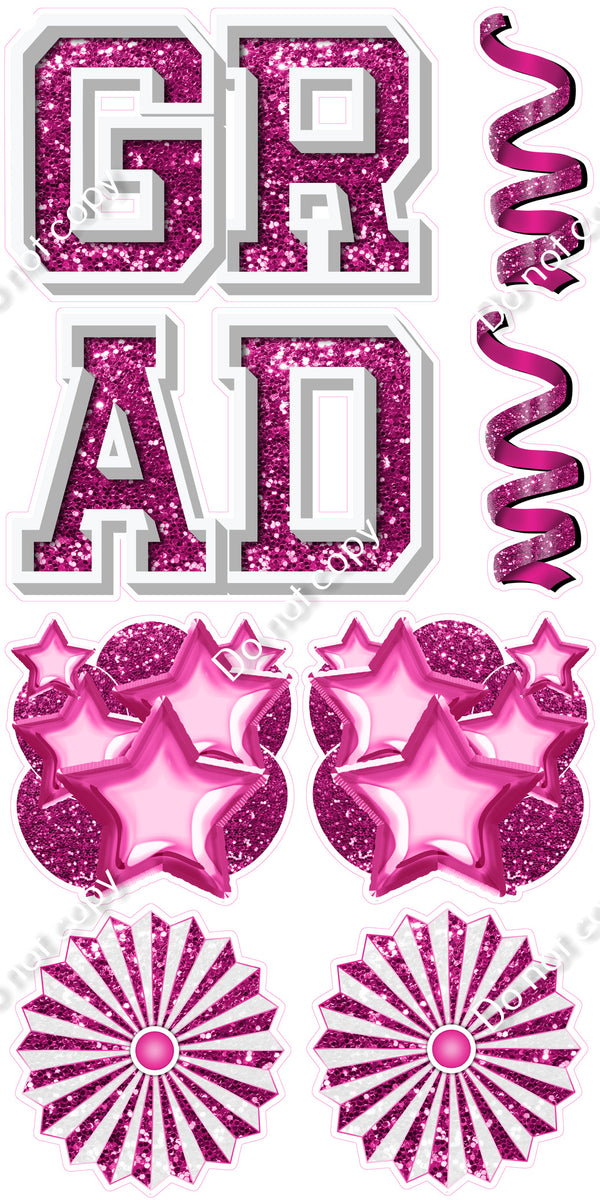 8 Pc Varsity Grad Sets - Sparkle| Sign Swag USA