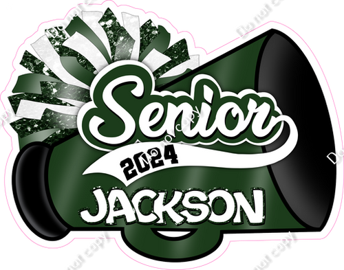 Custom School Megaphone Keepsake - Change Colors & Name| Sign Swag USA