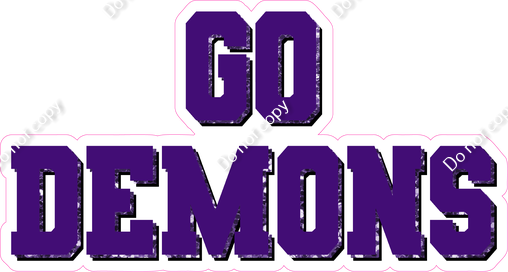 Go Demons Mascot Logo| Sign Swag USA