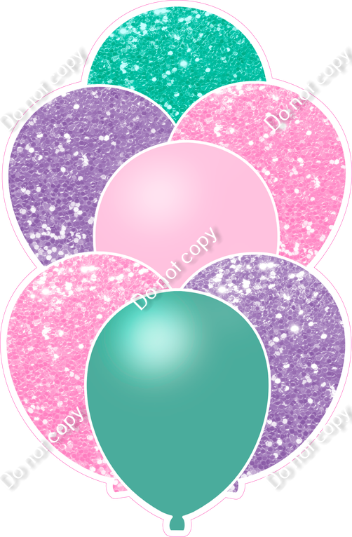 Mint, Baby Pink &Lavender - Balloon Bundle with Highlight| Sign Swag USA