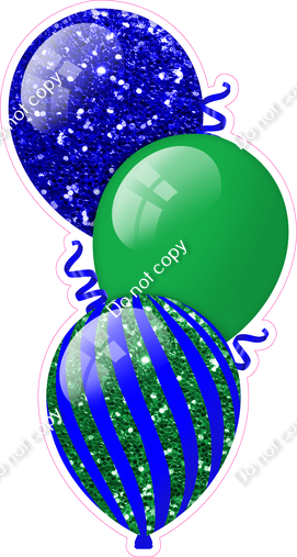 Sparkle - Blue & Green Triple Balloon Bundle| Sign Swag USA