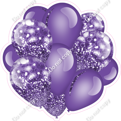 Bokeh - Purple Balloon Cluster| Sign Swag USA