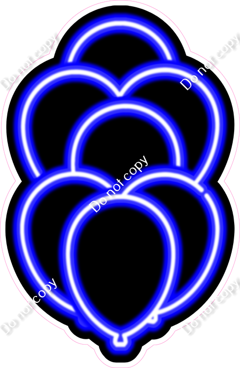 NEON - Blue XL Balloon Bundle| Sign Swag USA