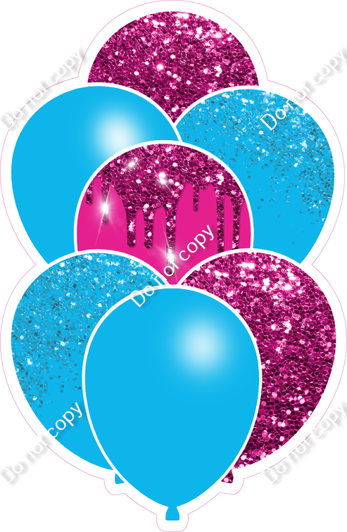 Caribbean & Hot Pink Balloon Bundle| Sign Swag USA