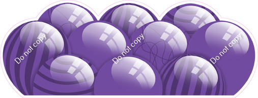 Flat - Purple Balloon Panels| Sign Swag USA
