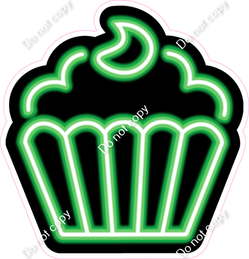 NEON - Green Cupcake| Sign Swag USA