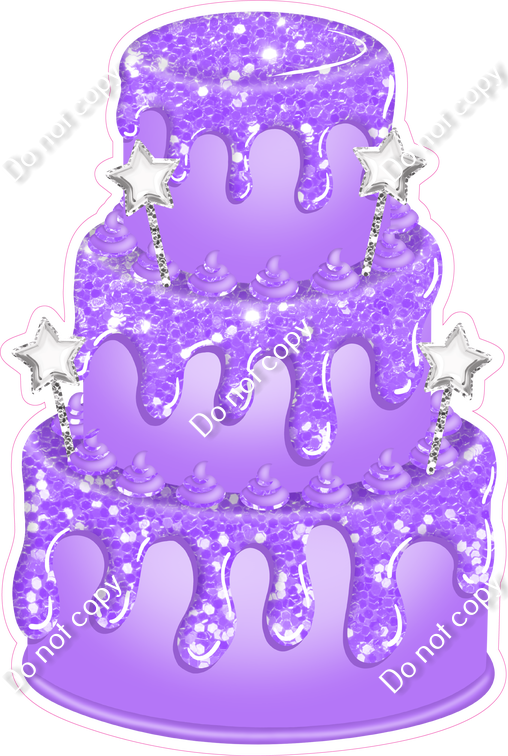 Lilac Cake, Lilac Dollops & Drip| Sign Swag USA