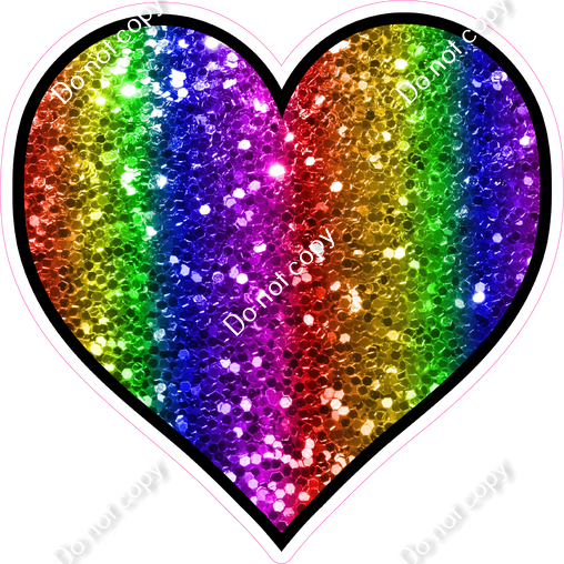 Baby Blue Sparkle Heart Yard Sign| Sign Swag USA