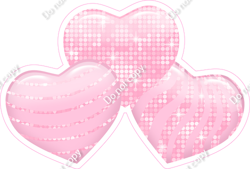 Disco - Baby Pink - Triple Heart Bundles| Sign Swag USA