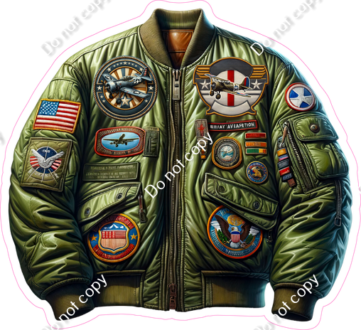 Aviation Flight Jacket with Patches| Sign Swag USA