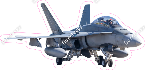 F18 Military Jet (real photo)| Sign Swag USA