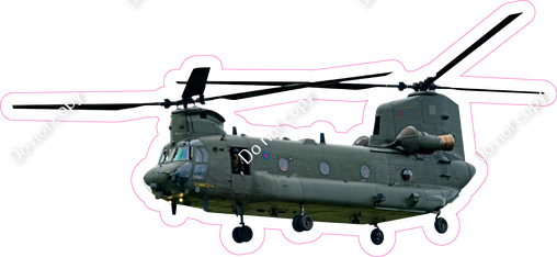 Chinook Helicopter (real photo)| Sign Swag USA