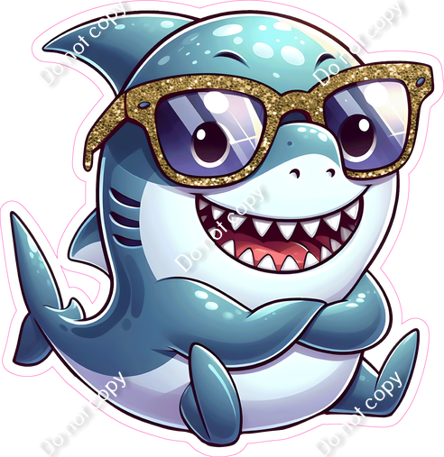 Shark Shark with Arms Crossed| Sign Swag USA