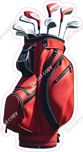 Red Golf Bag with Variants| Sign Swag USA