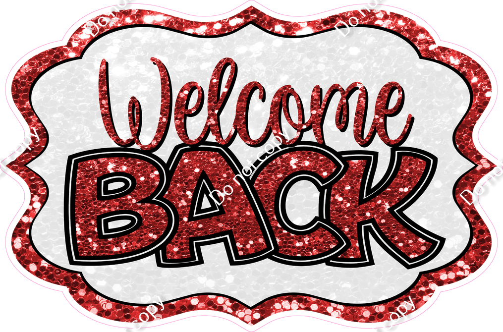Sparkle Red - XL3 Welcome Back Statement| Sign Swag USA