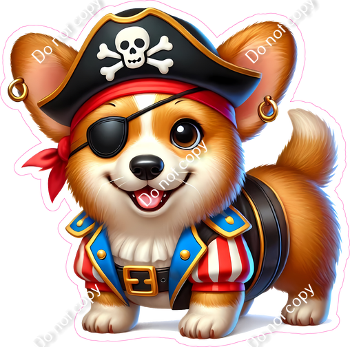 Corgi Pirate| Sign Swag USA