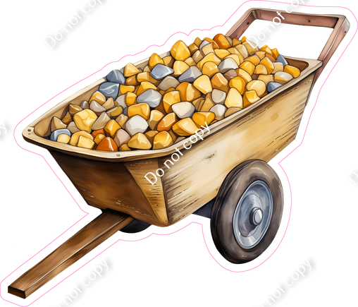 Construction - Wheelbarrow full of Rubble| Sign Swag USA