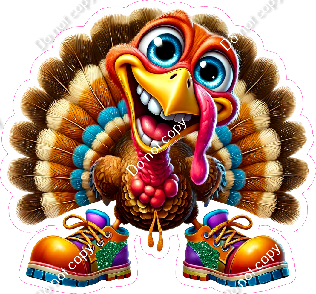 Turkey Wearing Shoes| Sign Swag USA