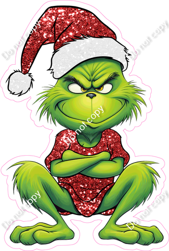 Grinch Holding with Crossed Arms| Sign Swag USA