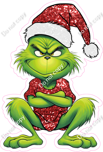 Grinch Holding with Crossed Arms| Sign Swag USA