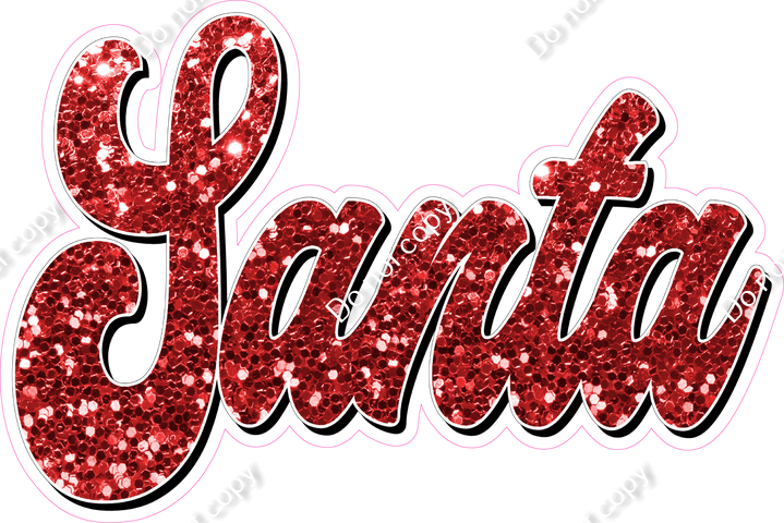 Cursive Santa Statement| Sign Swag USA
