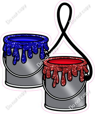 Home Alone - Red and Blue Paint Buckets| Sign Swag USA