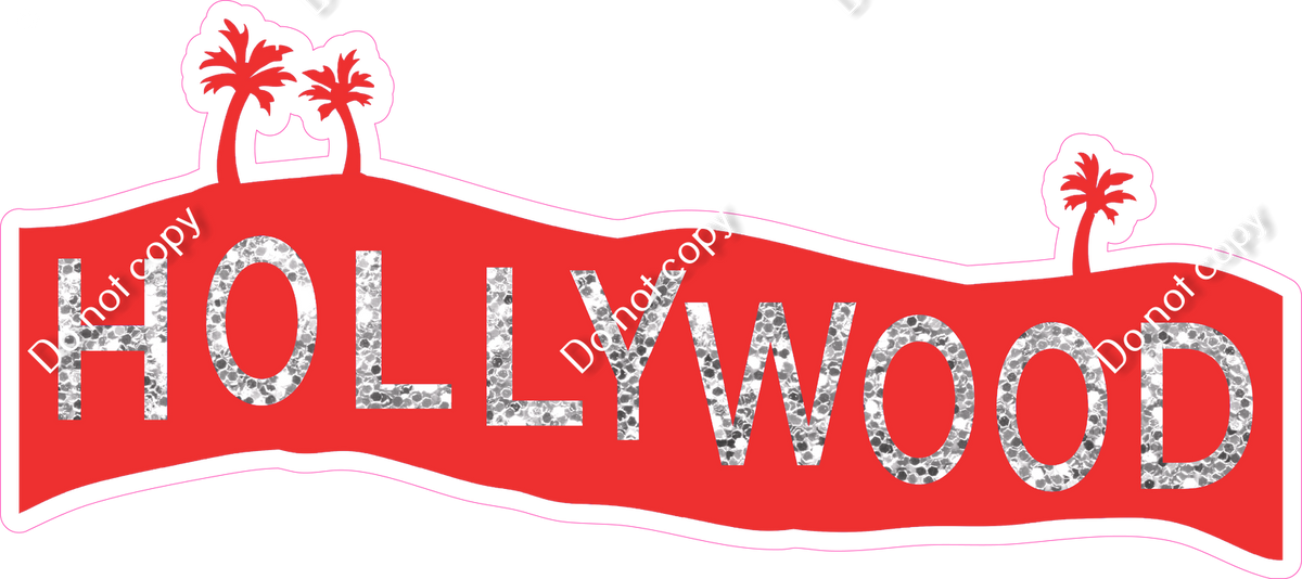Red Hollywood Statement| Sign Swag USA