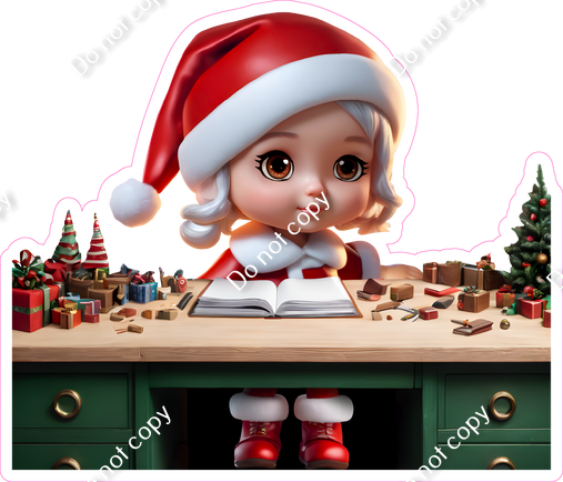 Light Skin Tone Girl Elf at Work Bench| Sign Swag USA
