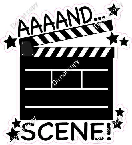 Action Clap Board - And Scene Statement| Sign Swag USA