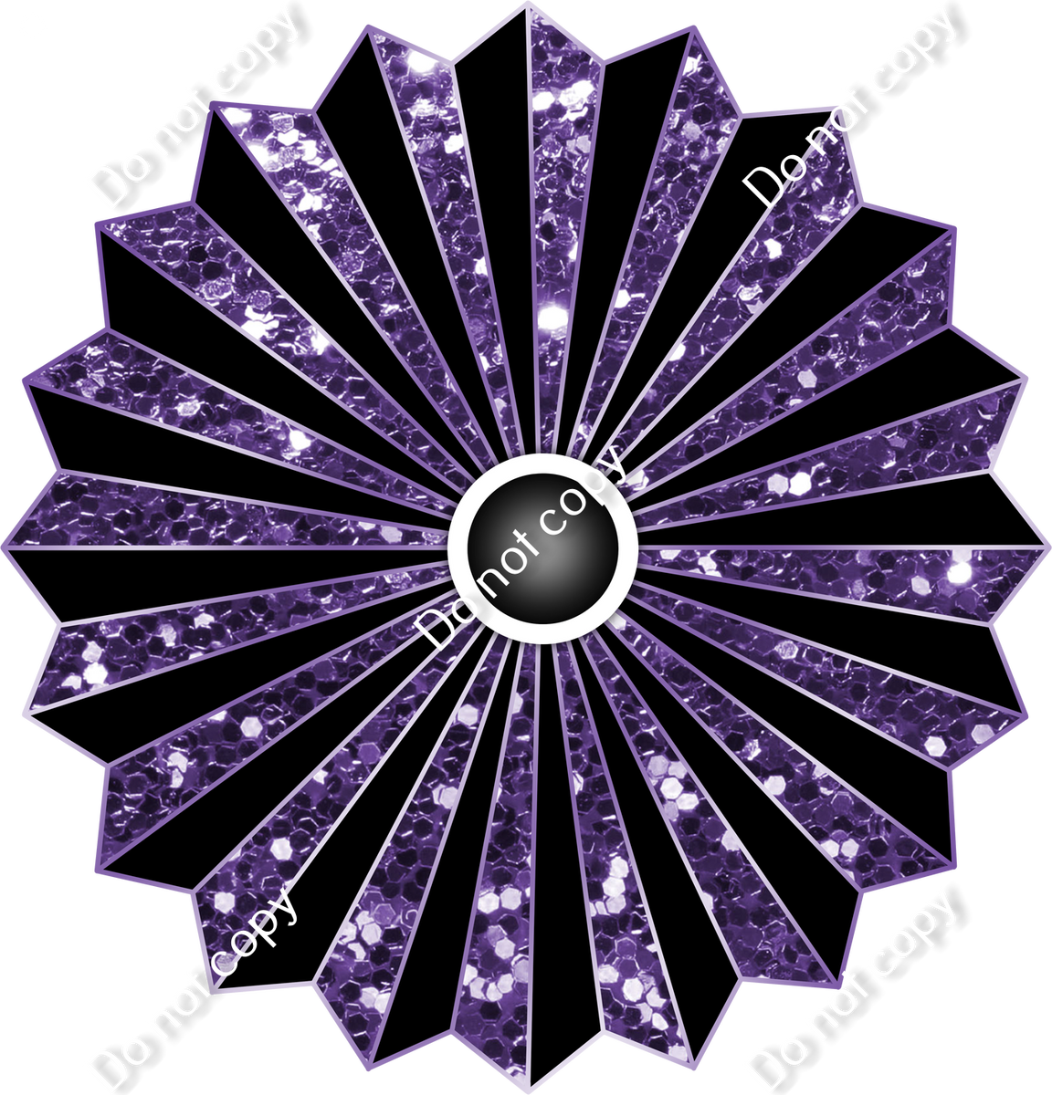 Fan - Flat Black & Purple Sparkle| Sign Swag USA