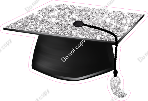 Light Silver Graduation Caps| Sign Swag USA