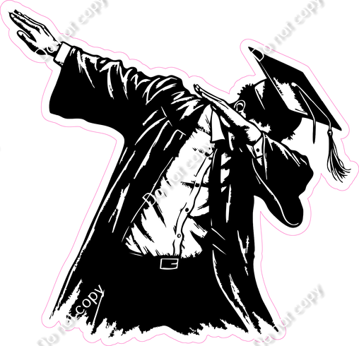 Grad Silhouette - Boy Dab| Sign Swag USA
