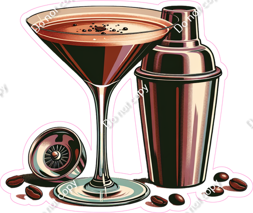 Espresso Martini & Shaker| Sign Swag USA