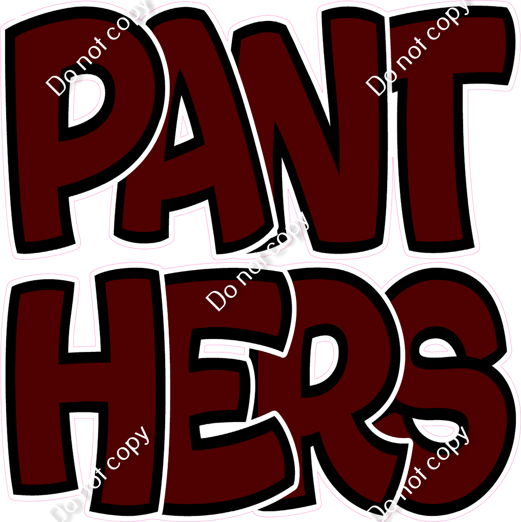 Panthers - Flat Burgundy Set| Sign Swag USA