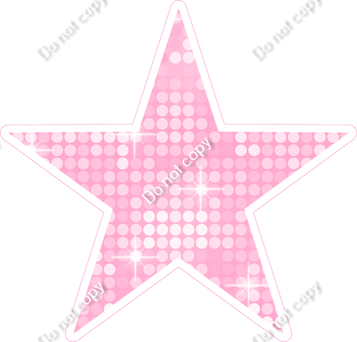 Disco - Baby Pink Star| Sign Swag USA