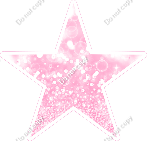 Bokeh - Baby Pink Star| Sign Swag USA